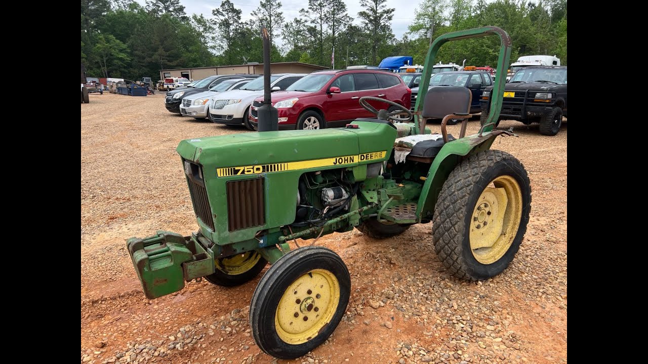 1986 John Deere 750 OROPS 2WD Compact Utility Tractor SN909 Lot#314 ...