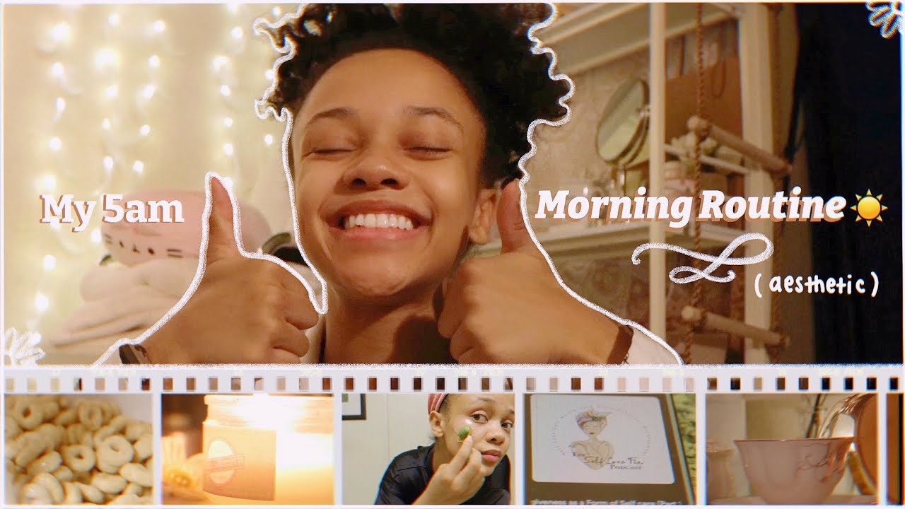 My 5am Morning Routine | My healthy & Productive Habits *aesthetic ...