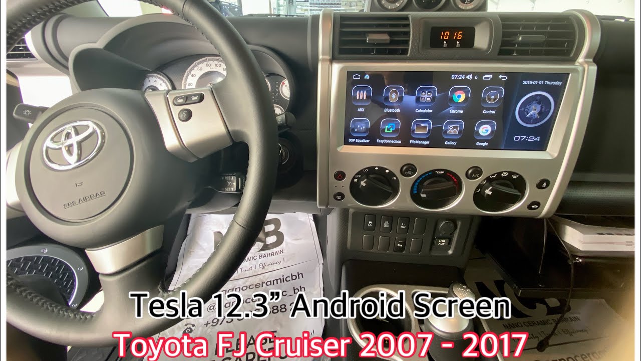 Shop C9 | Tesla 12.3” Android Screen for Toyota FJ Cruiser 2007 - 2017 ...