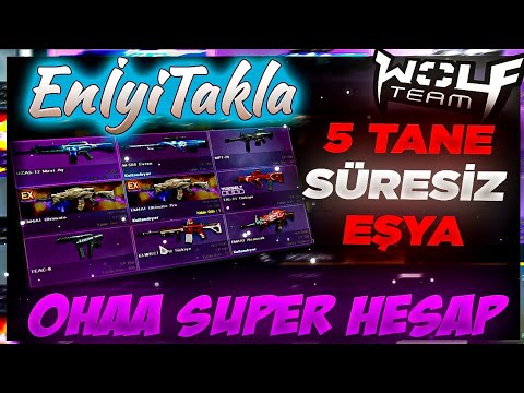 OHAA SÜPER HESAP 5 TANE SÜRESİZ EŞYA İLE TAM OYNAMALIK HESAP !! WOLFTEAM