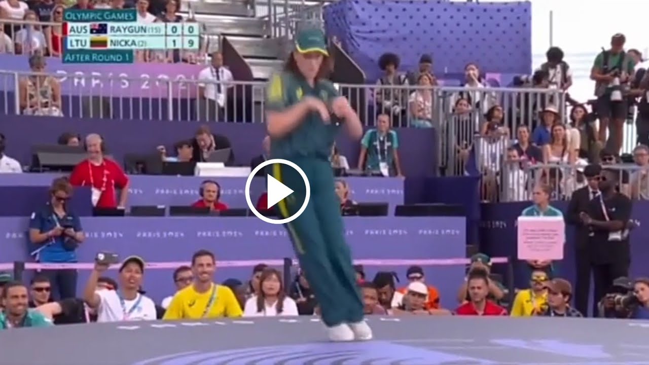 rachael gunn kangaroo dance Olympics | rachael gunn break dance ...