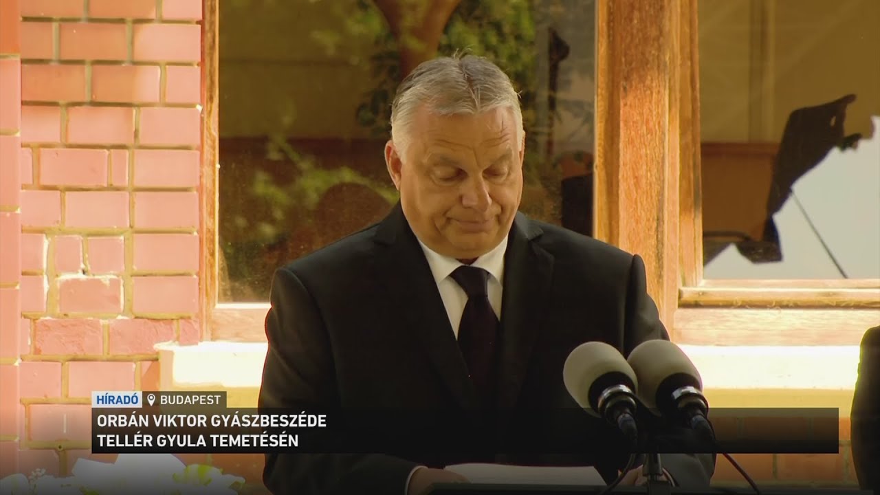 Orbán Viktor gyászbeszéde Tellér Gyula temetésén - YouTube