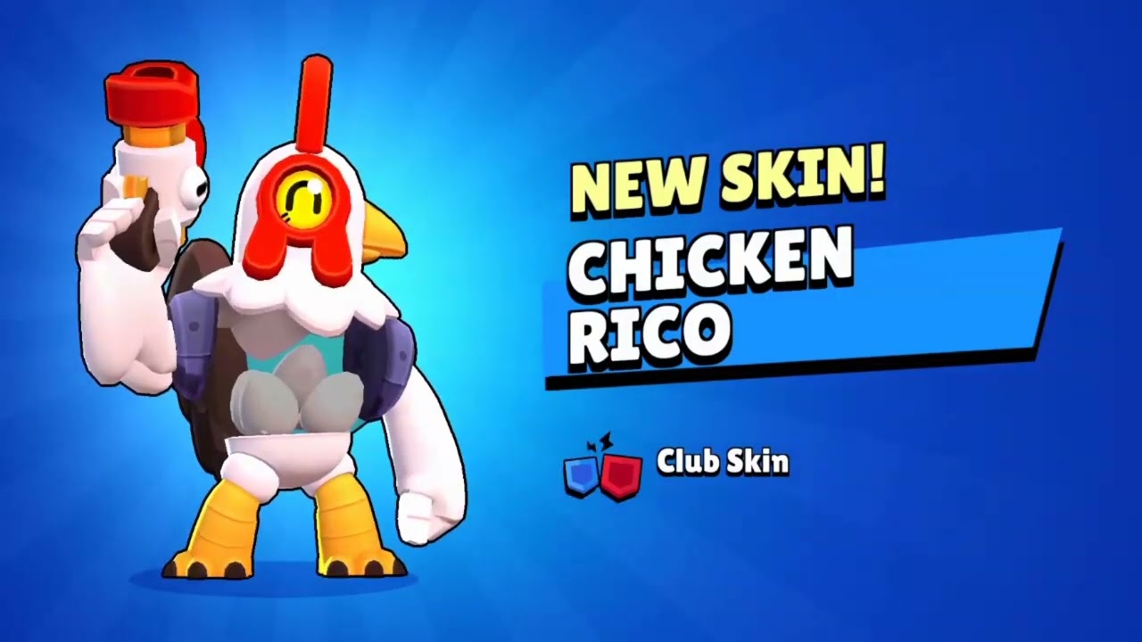 CHICKEN RICO SKIN|CLUB LEAGUE SKIN|BRAWL STARS| - YouTube