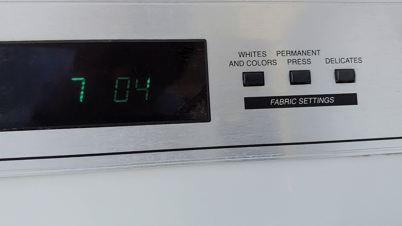 Set the number of minutes for a dryer cycle MDE16 MDE17 - YouTube