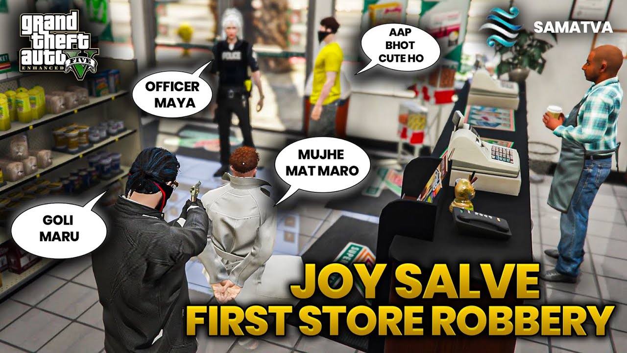 MY FIRST STORE ROBBERY in SAMATVA ROLEPLAY SERVER GTA V RP - YouTube