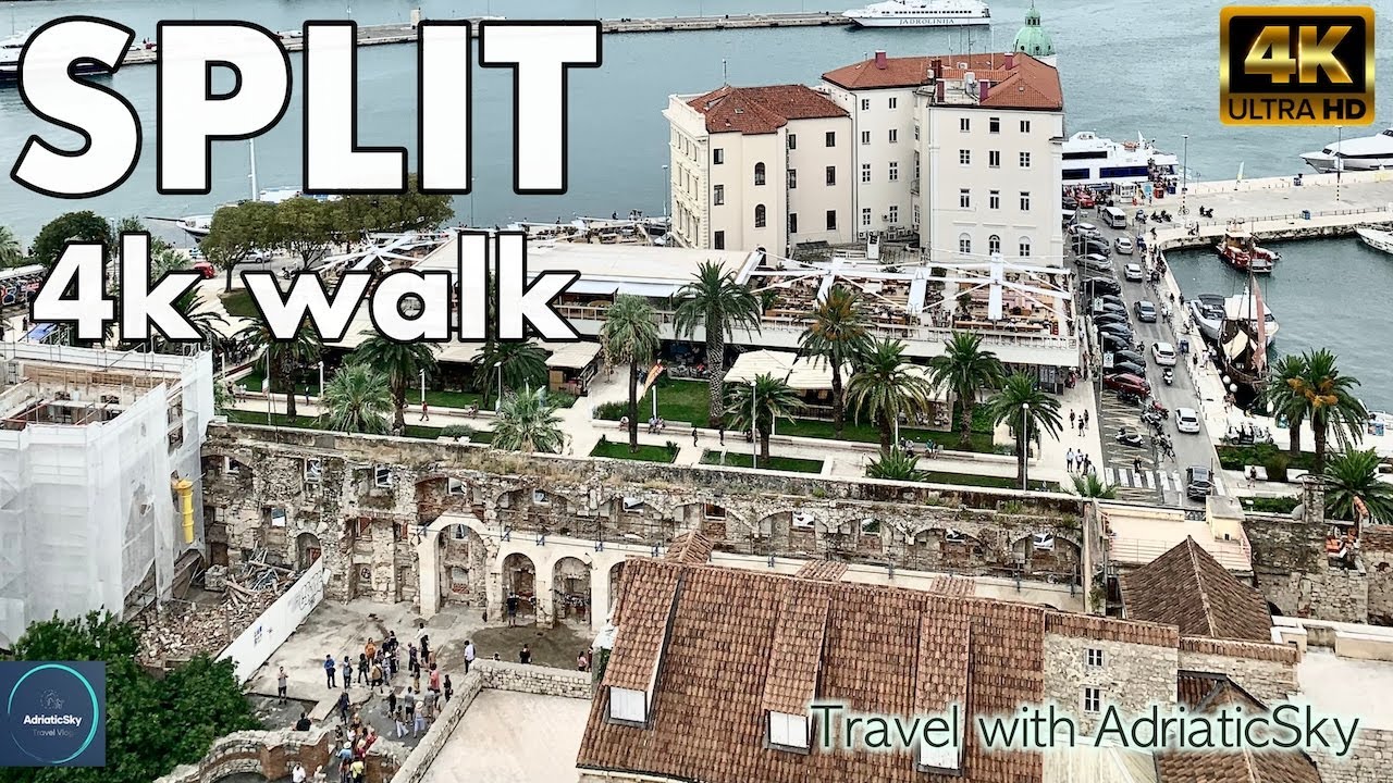 4K Walking tour in Split - YouTube
