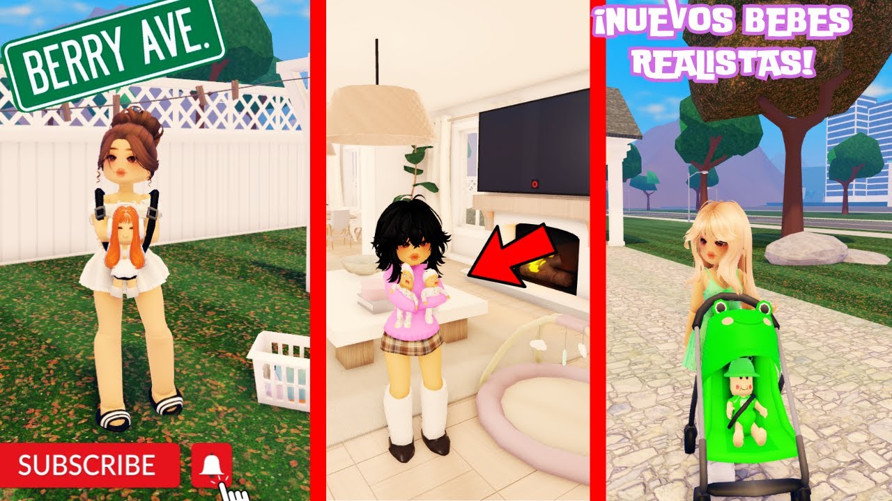 ¡ASÍ PODRÁS TENER BEBES REALISTAS EN BERRY AVENUE! - ROBLOX - YouTube