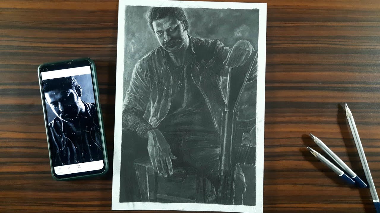 Salaar poster realistic drawing | Part 6 Shading - YouTube