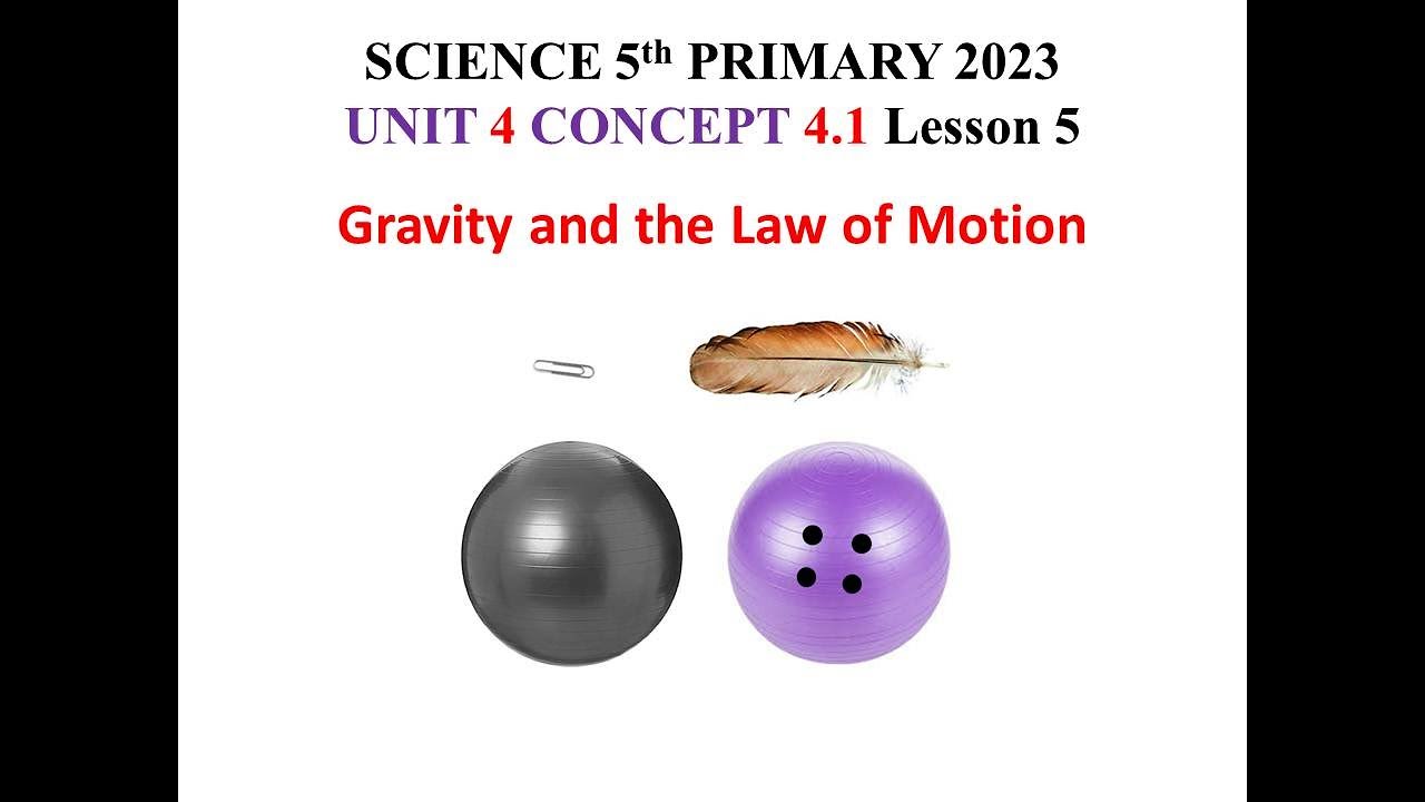 SCIENCE Grade 5 2023 UNIT 4 CONCEPT 4.1 Lesson 5 Gravity and the Law of ...