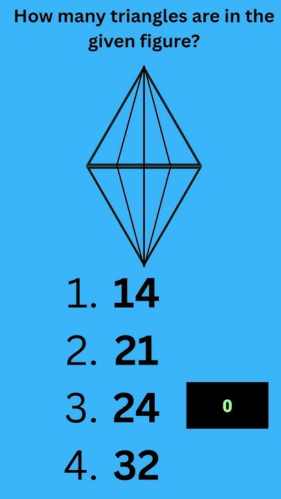 How many triangles do you see? math quiz#mindbendingquiz #brainteasers# ...
