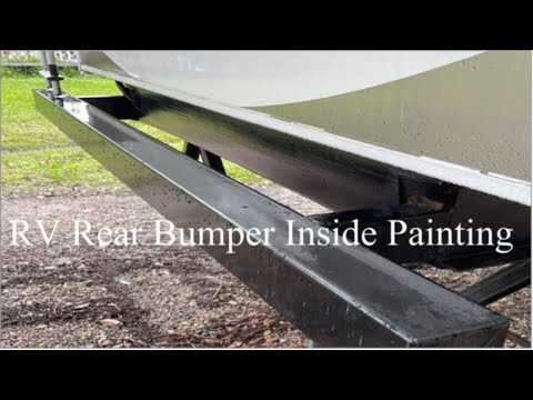 RV Rear Bumper Painting Inside - YouTube