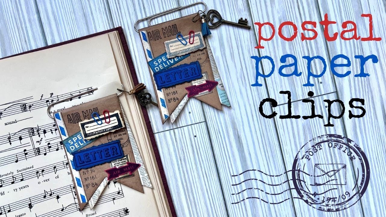 Postal Themed Altered Paper Clip - YouTube