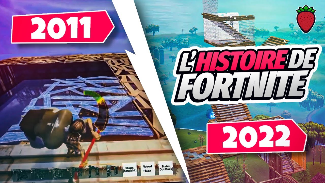 L'HISTOIRE DE FORTNITE - EVOLUTION DU NIVEAU DES JOUEURS DE 2011 A 2022 ...