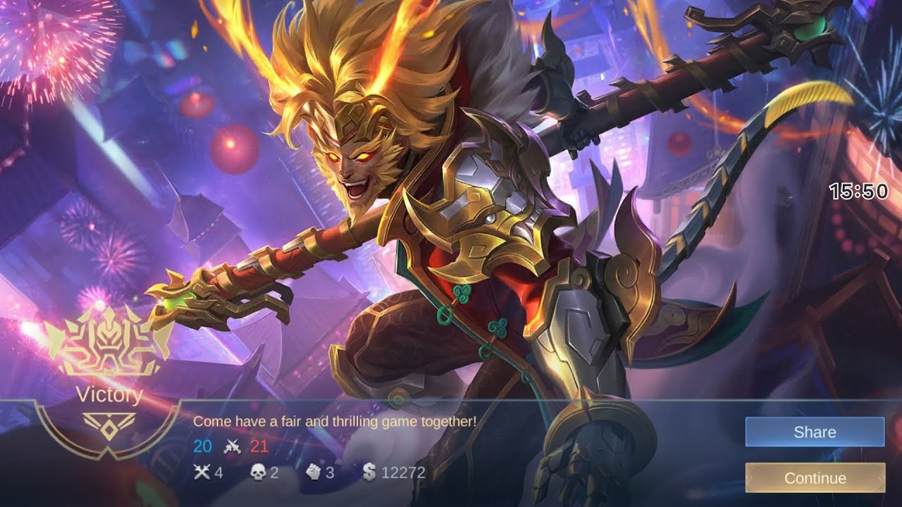 MLBB Sun game play exp Lane Hard Win🐒KDA 4/2/3 MLBB Sun best Emblem ...