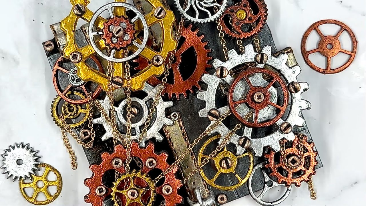 POLYMER CLAY STEAMPUNK TUTORIAL: STEAMPUNK ELEMENTS: GEARS... - YouTube
