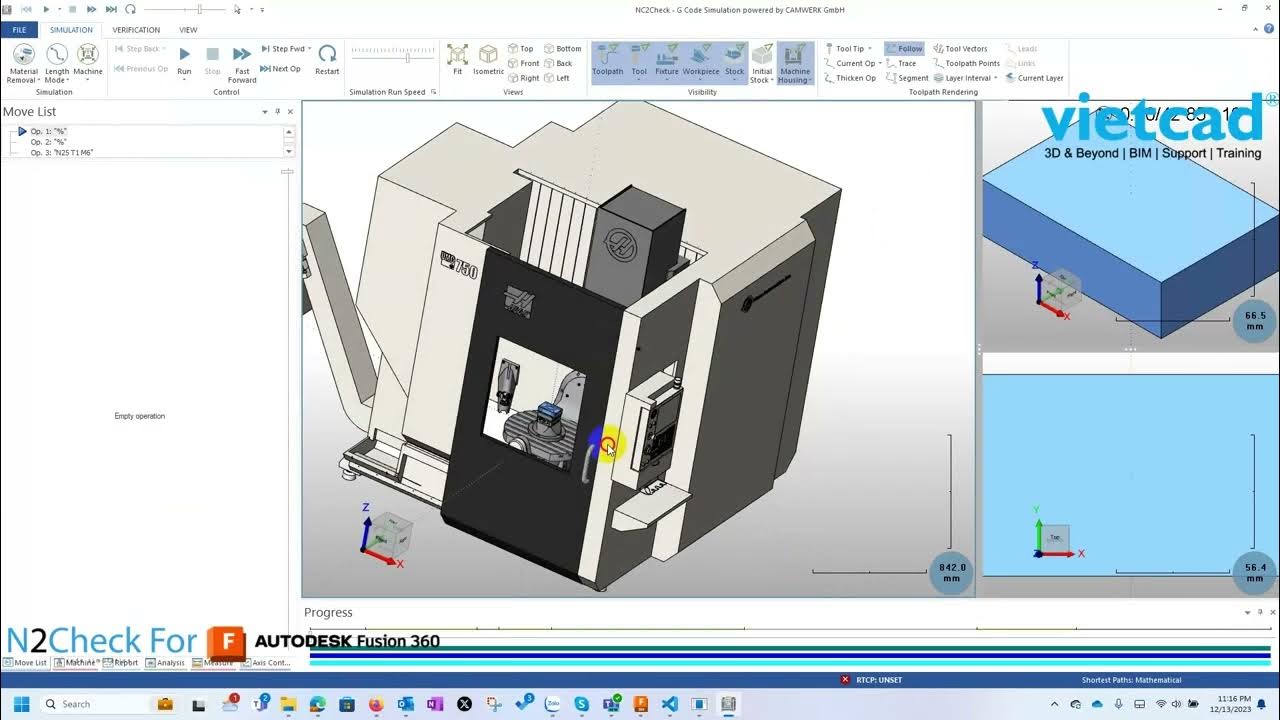 NC2Check for Fusion 360 - HAAS UMC 750 |Fusion 360 Vietnam| - YouTube