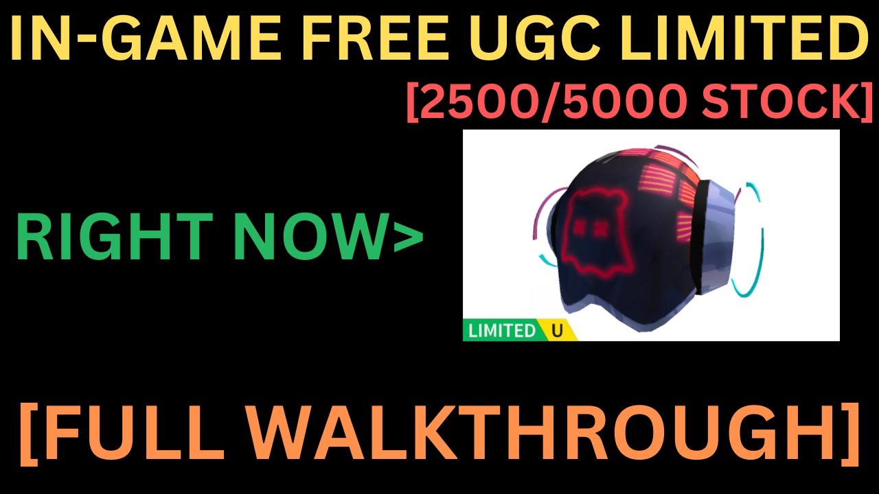 [FREE UGC LIMITED] HOW TO GET WESGHOST "TEETH" HELMET IN ROBLOX. [FULL ...