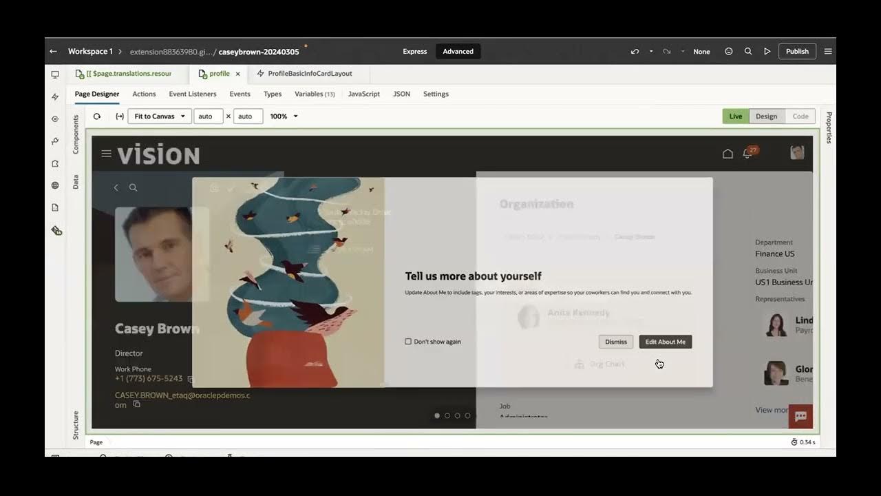Hide Show components in Oracle Fusion using Oracle VB Studio | Oracle VBCS | OIC | ORACLE OPA # ...