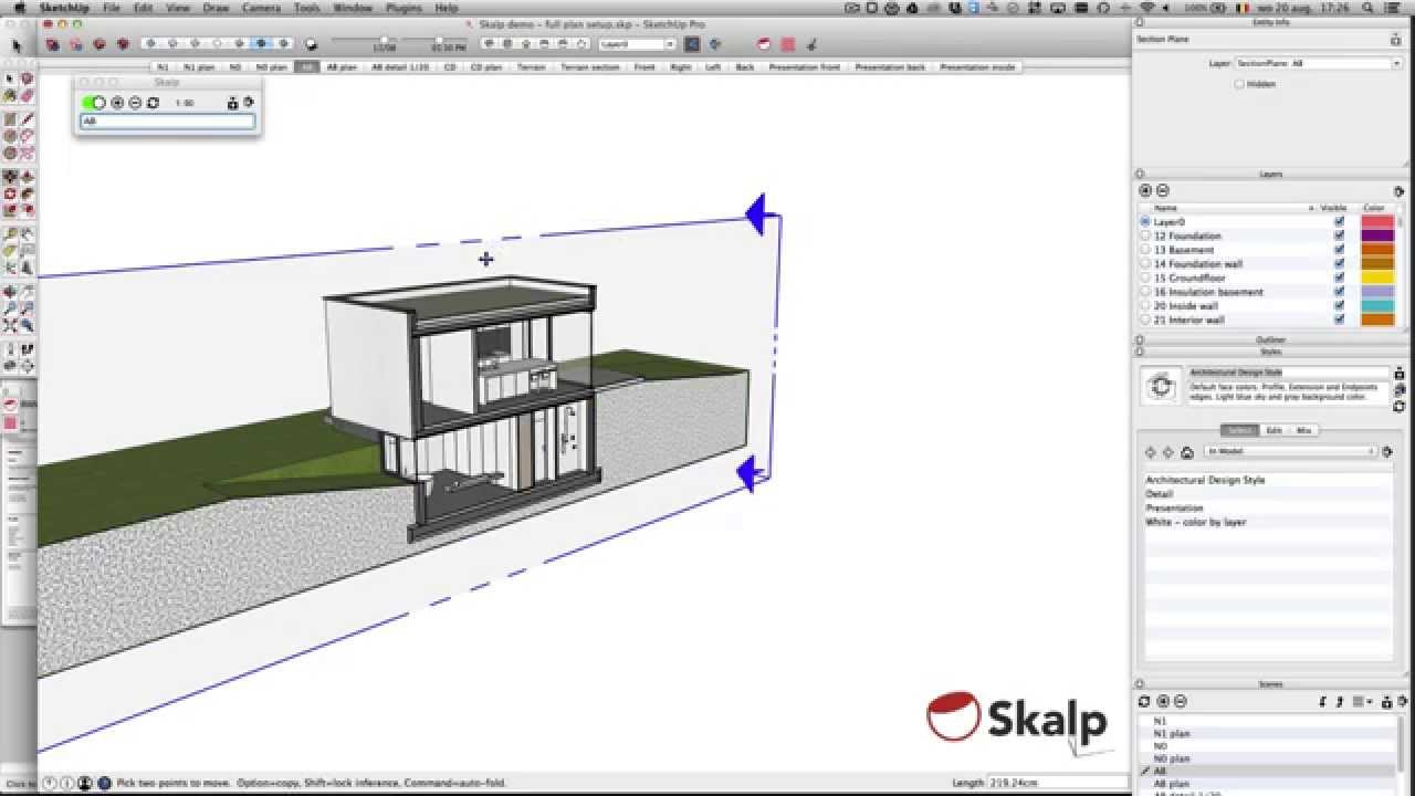 Can I use inference locking on Skalp sections in Layout? - YouTube