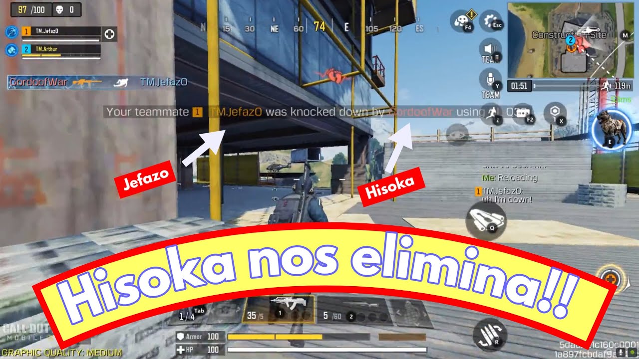 EL MAESTRO HISOKA NOS ELIMINA CON LA DLQ | COD Mobile - YouTube