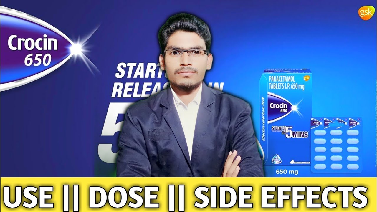 Crocin Tablet 👩‍⚕️ Crocin Advance Tablet 👩‍⚕️ Use 👩‍⚕️Dose 👩‍⚕️Side ...
