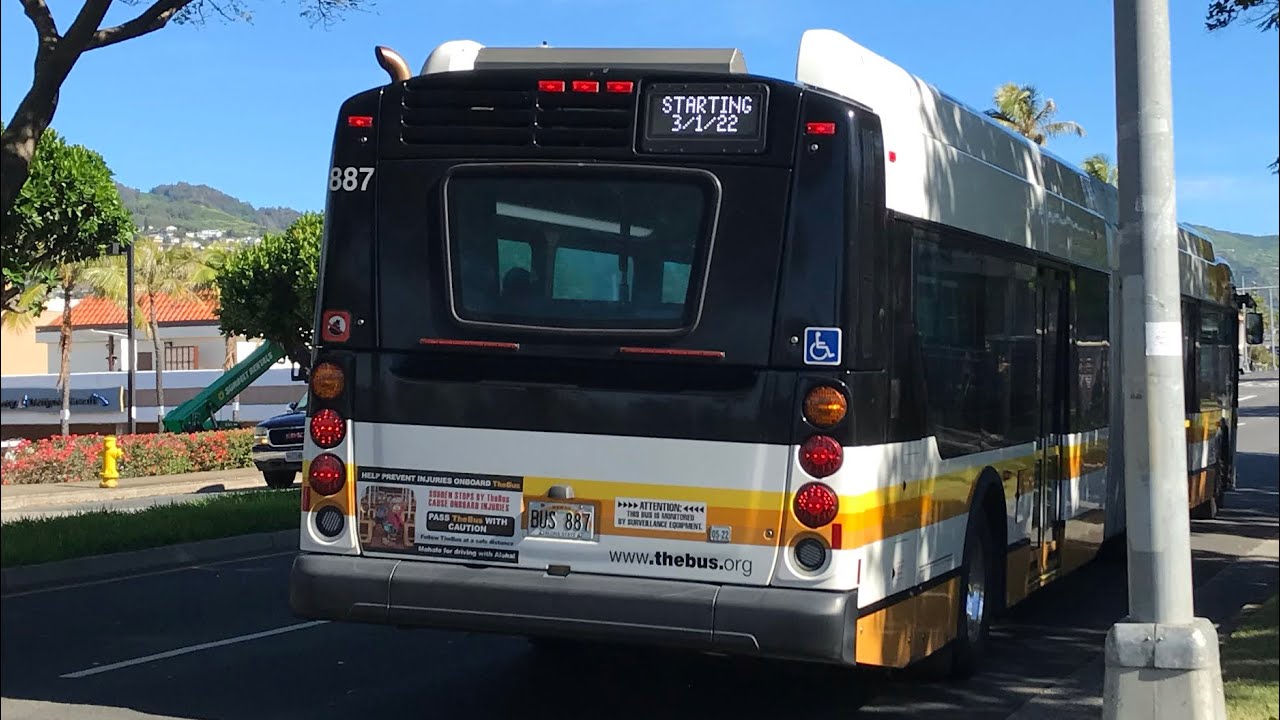 Honolulu TheBus | Route 1L - Hawaii Kai-Limited Stops, Bus 887 | Part 1 ...