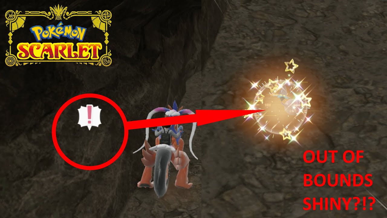 Shiny Glimmet Found Out of Bounds?!?! | Pokemon Scarlet - YouTube