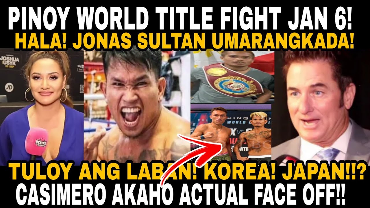 CASIMERO AKAHO ACTUAL FACE OFF!! PINOY SASABAK SA WORLD TITLE FIGHT ...