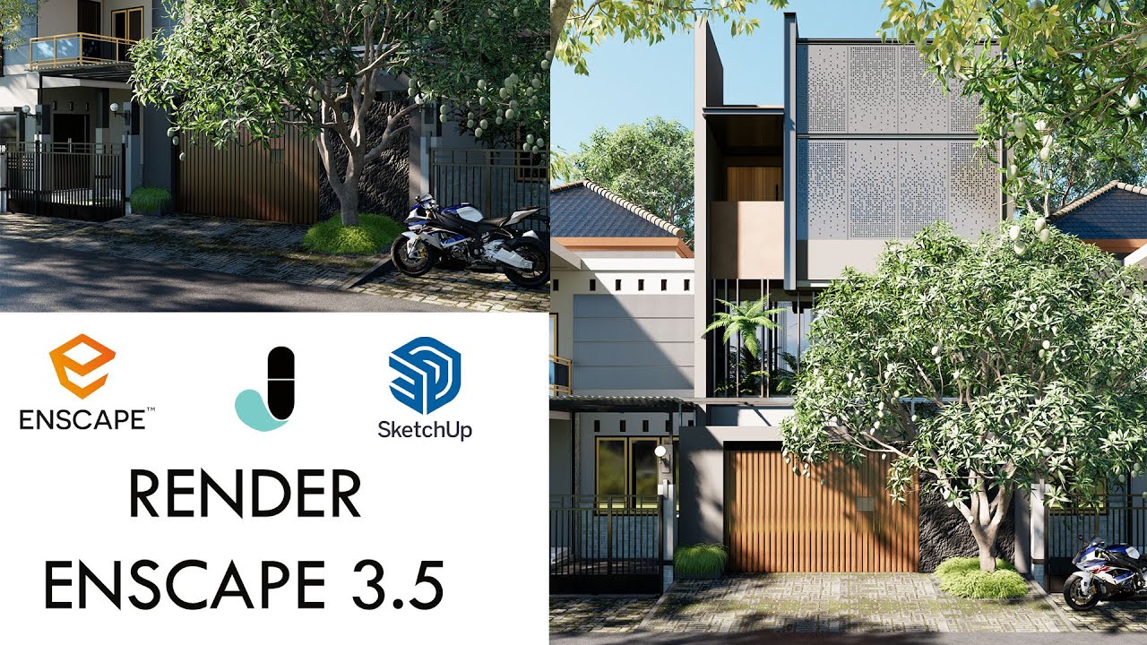 ENSCAPE EXTERIOR RENDERING TUTORIAL #15 - YouTube