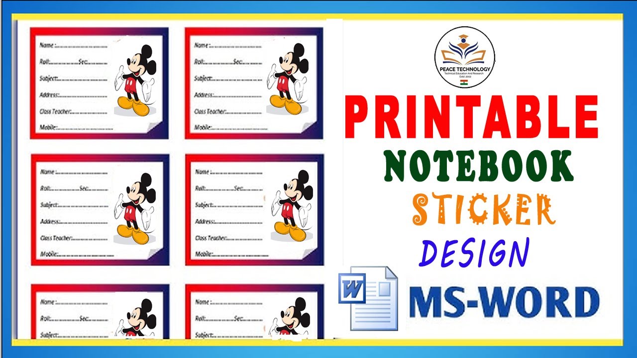 How to make stickers in Ms office 2007 (Ms office 2007 ବ୍ୟବହାର କରି ...