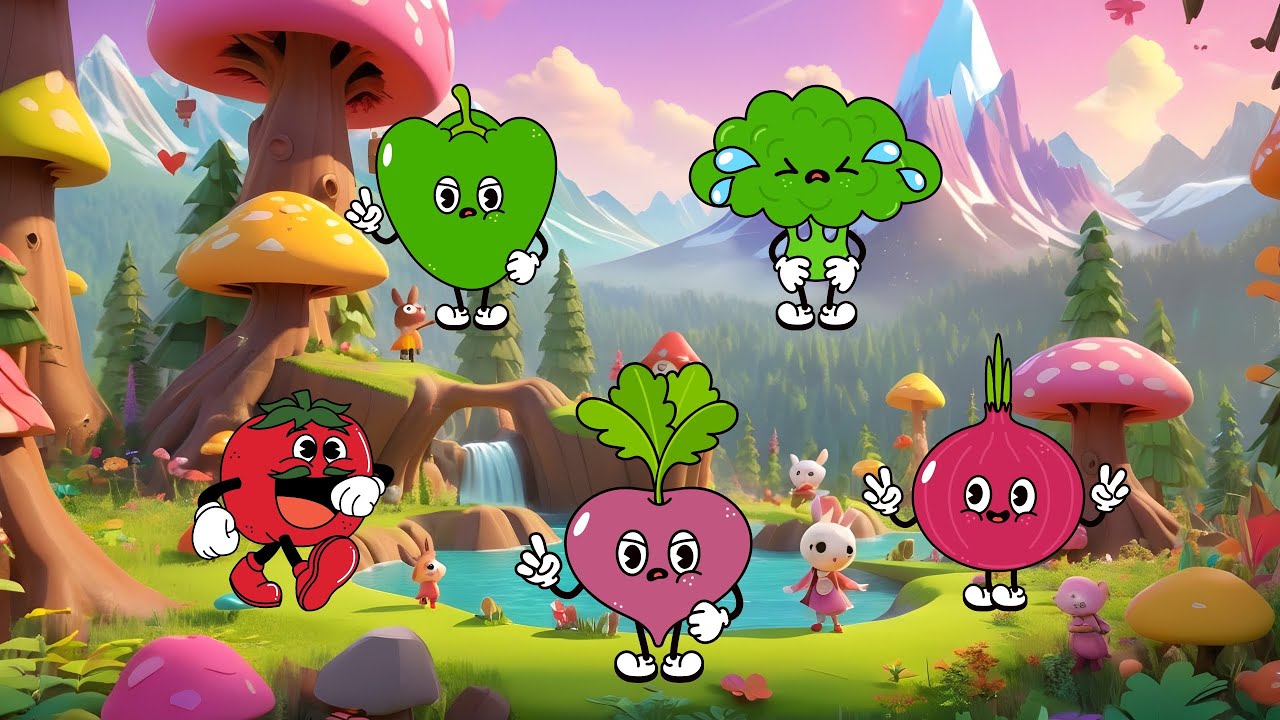 Fun Rhymes For Kids to Learn vegetable Names in English | Vegetable ...