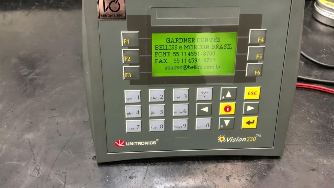 Teste IHM UNITRONICS VISION 230, Orçamento: 4626 NDS: 5790. - YouTube