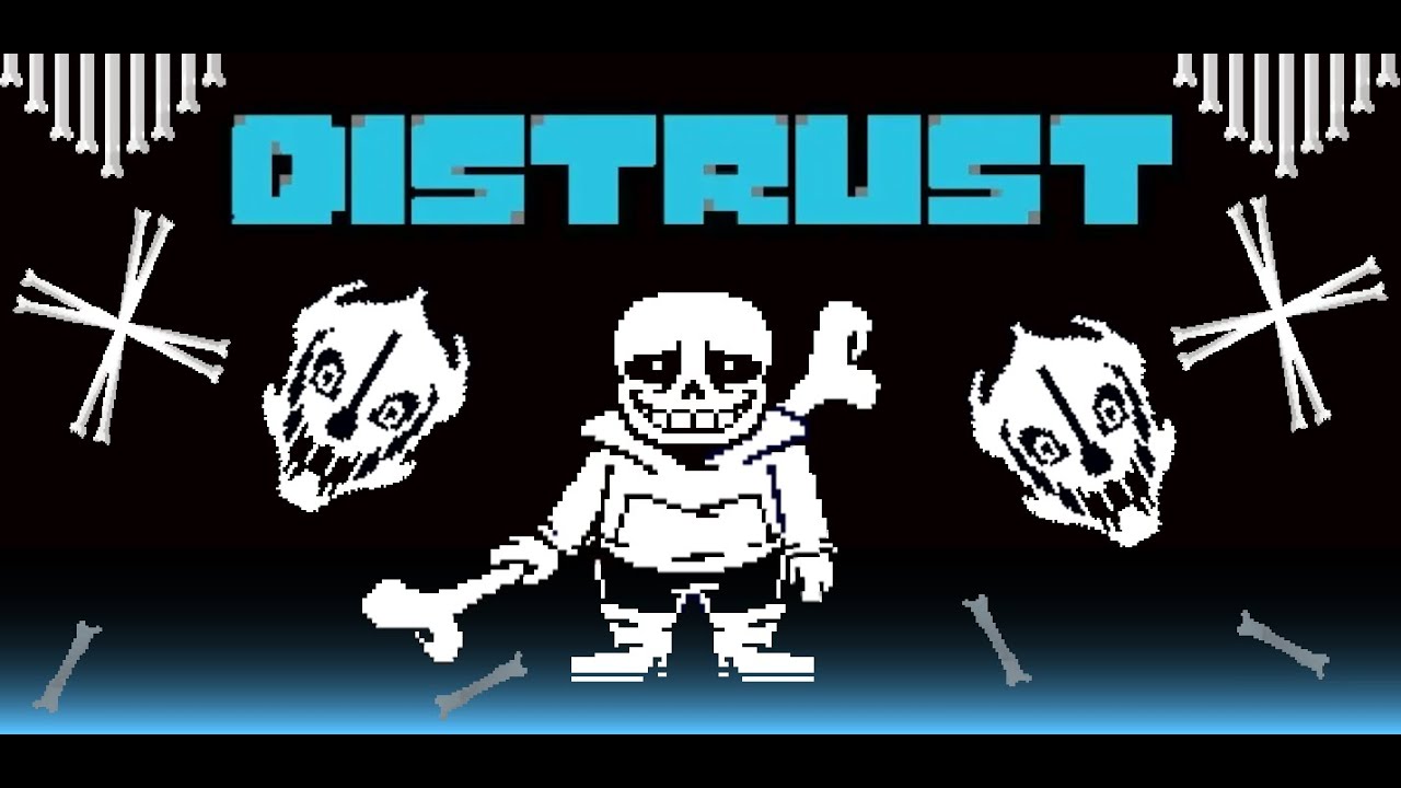 DISTRUST Sans fight phase1 byQMF - YouTube