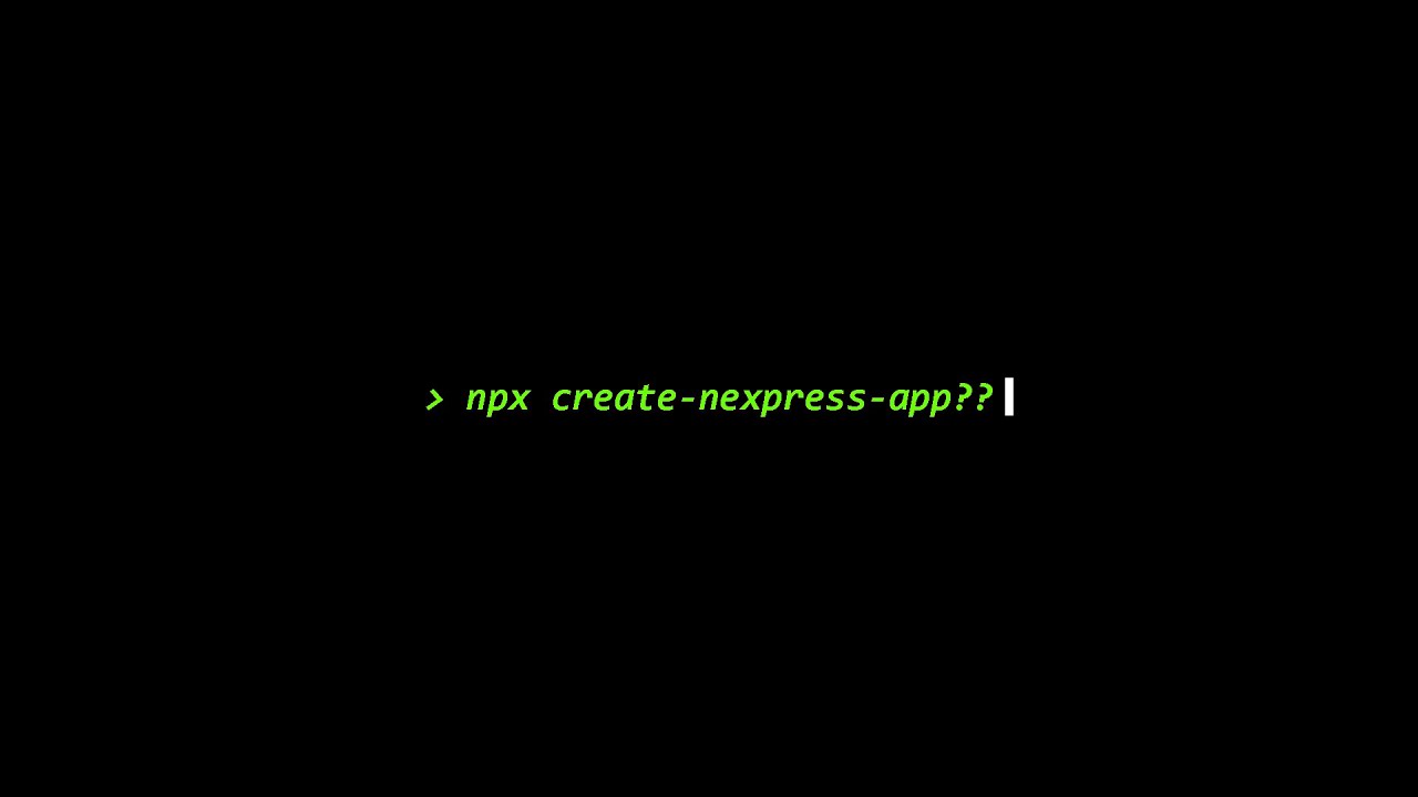 No more app.use() from now on... Nexpress?? - YouTube