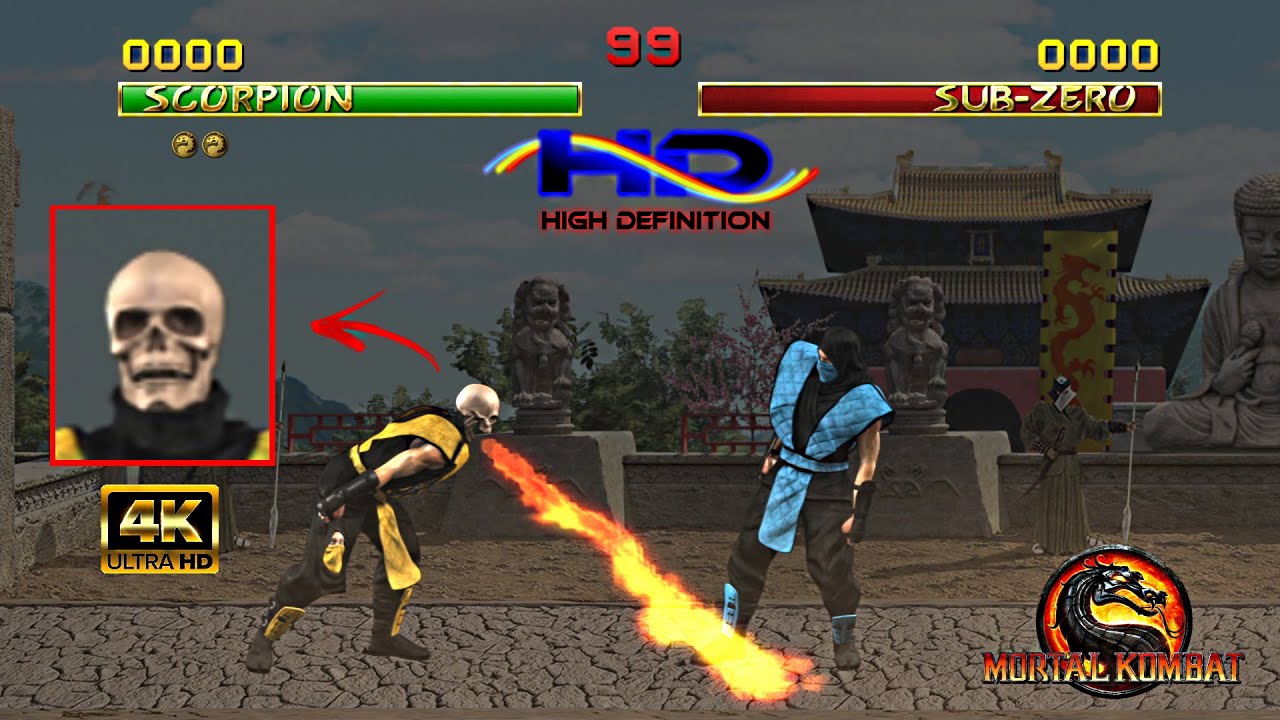 MORTAL KOMBAT 1 HD 4K Remake (GameMaker Prototype) MKGM_EnFour_v116 MKHD MUGEN - YouTube