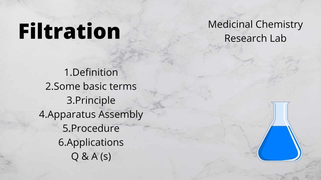 Learn the basics of Filtration II Chemistry Practical Series - YouTube