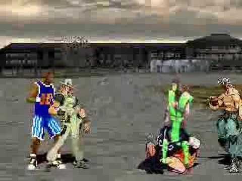 MUGEN - Hol Horse and Shaq survival run - YouTube