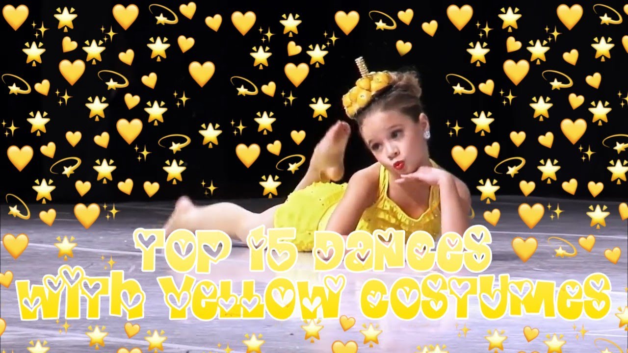 My top 15 dances with YELLOW costumes - SUMMER SERIES! - YouTube