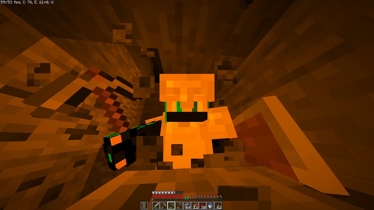 Minecraft Hardcore Ep 2 Just some extreme mining - YouTube