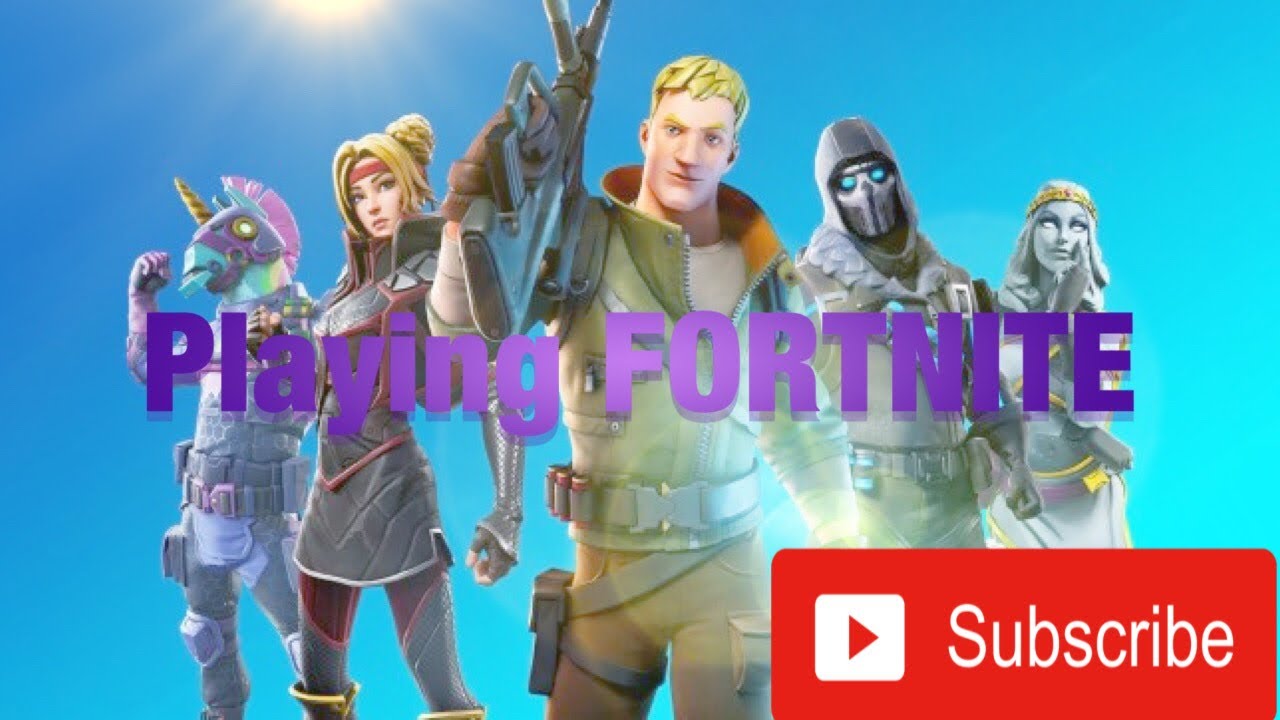 Playing Fortnite Battle Royal - YouTube