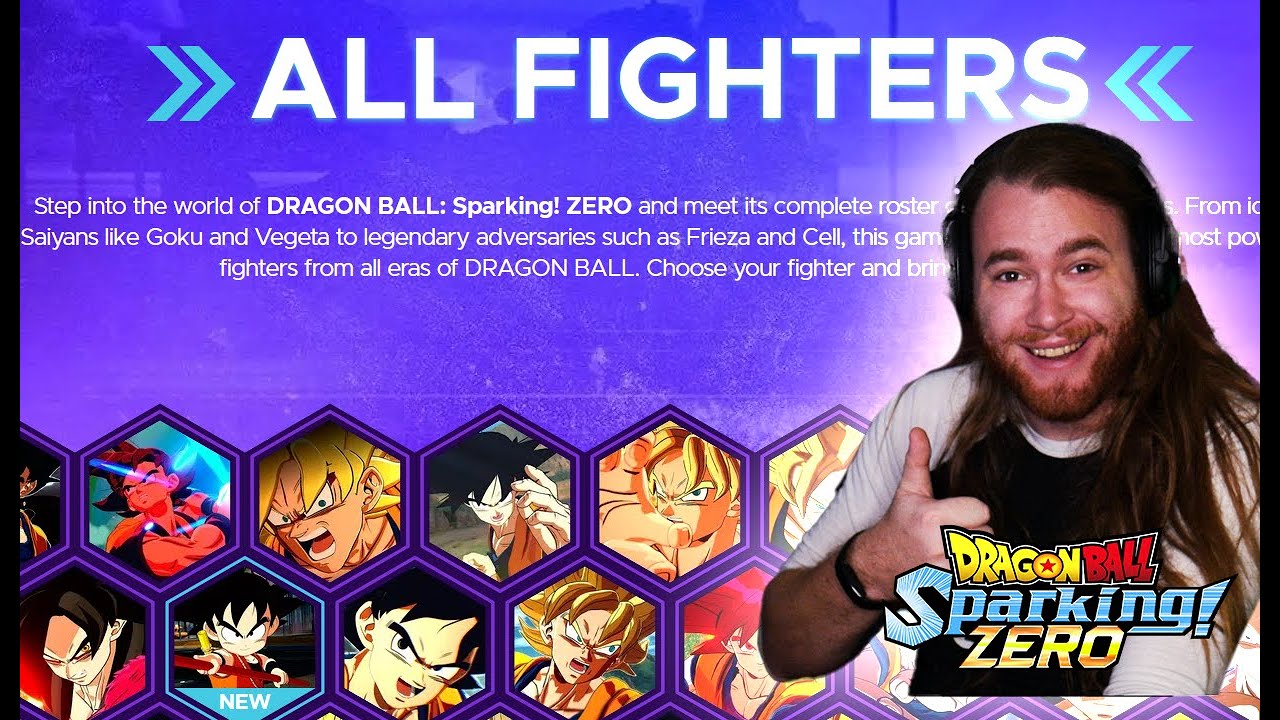 *NEW* SPARKING! ZERO OFFICIAL ALL CHARACTER RENDERS! - YouTube