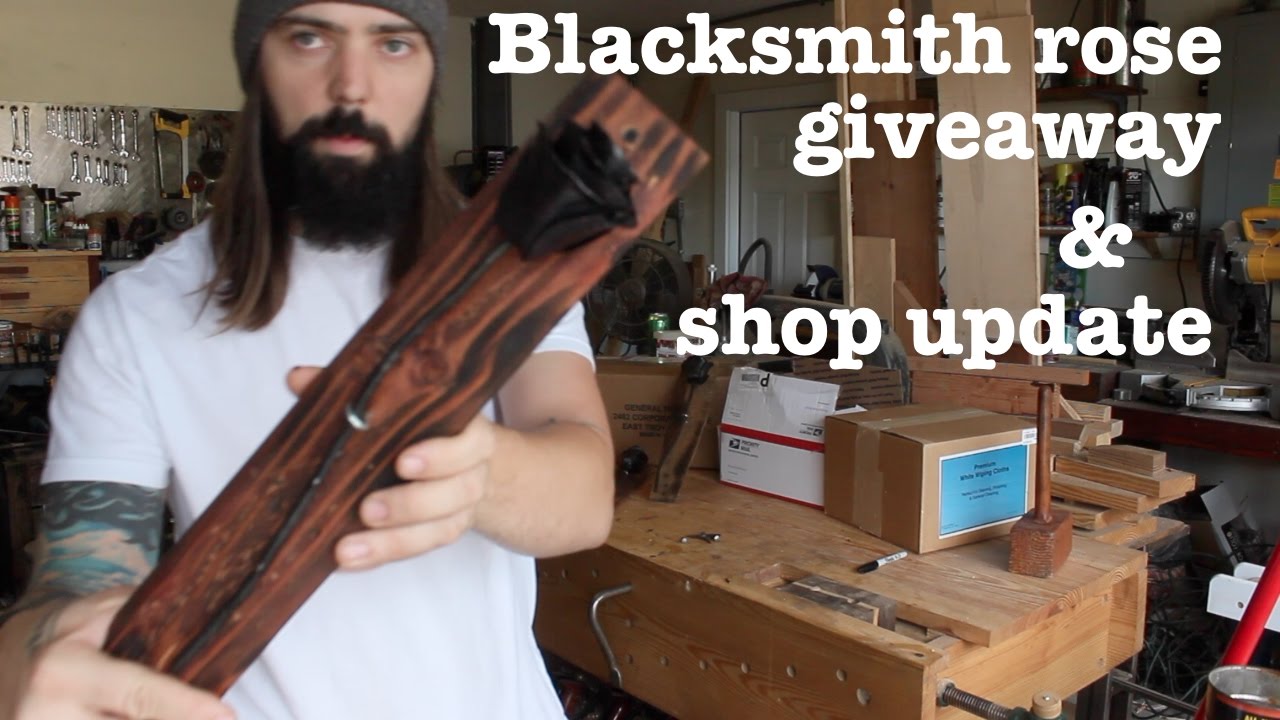 Blacksmith rose giveaway & shop update - YouTube