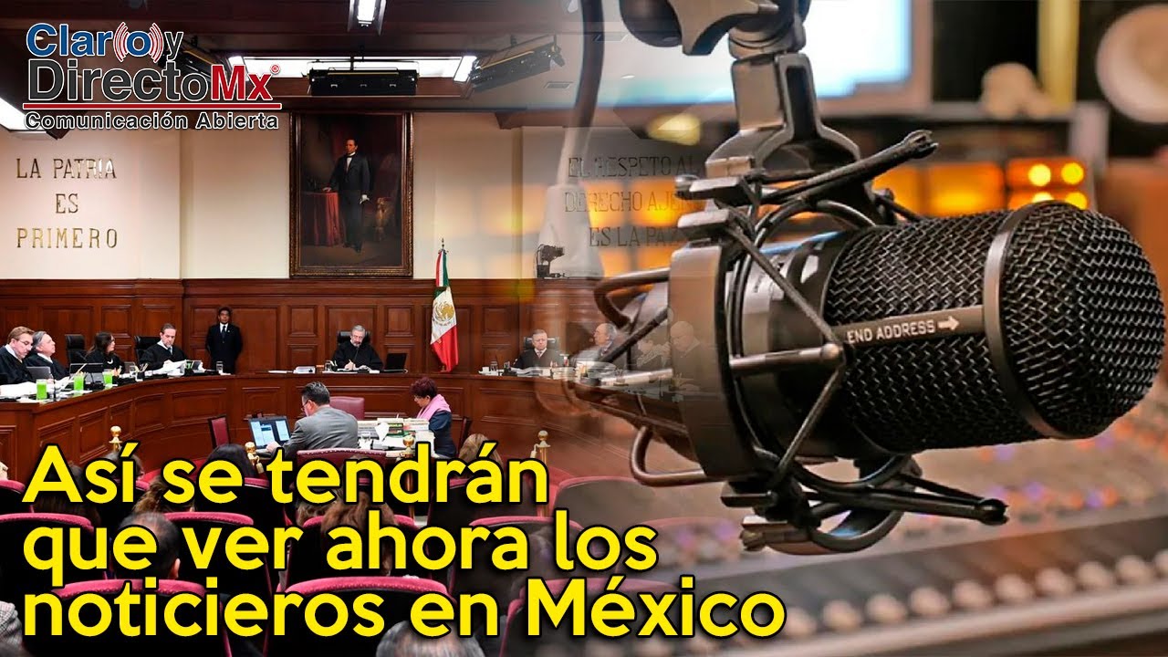 Así se tendrán que ver ahora los noticieros en México - YouTube