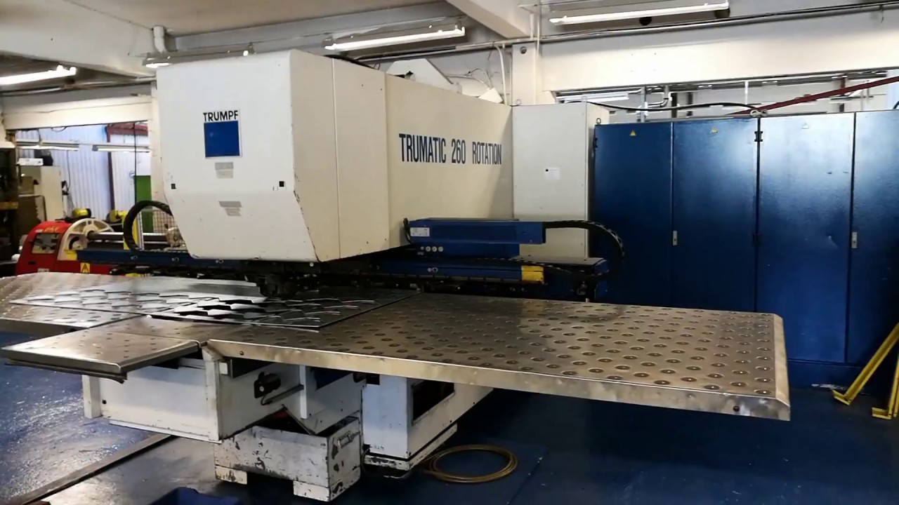 Trumpf Trumatic 260 Rotation Turret Punching Machine - Overview - YouTube