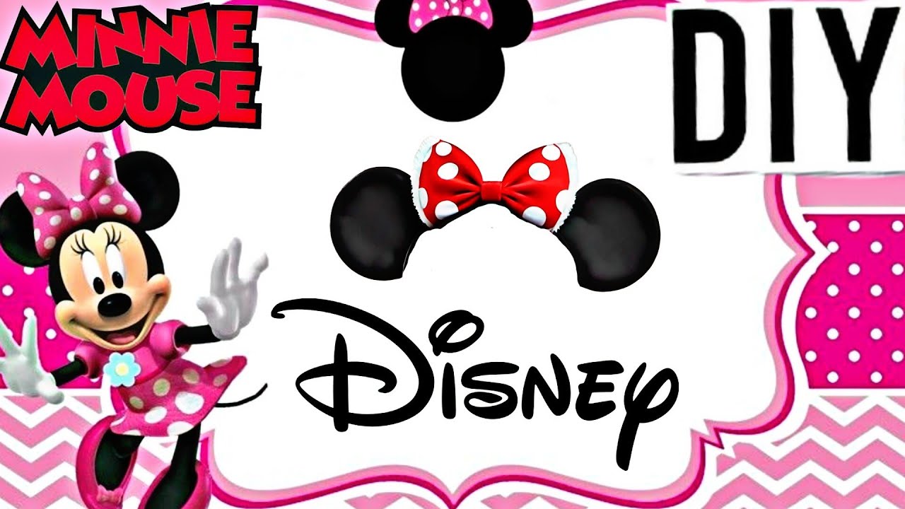 Easy Crafts with Paper - Minnie Mouse Headband - DIY Hair accessories ...