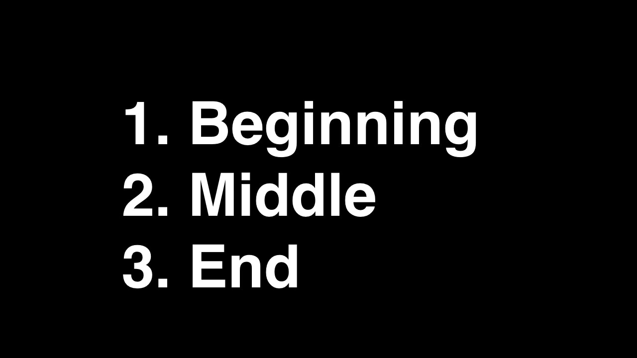 Storytelling - Beginning, Middle and End pt 1 - YouTube