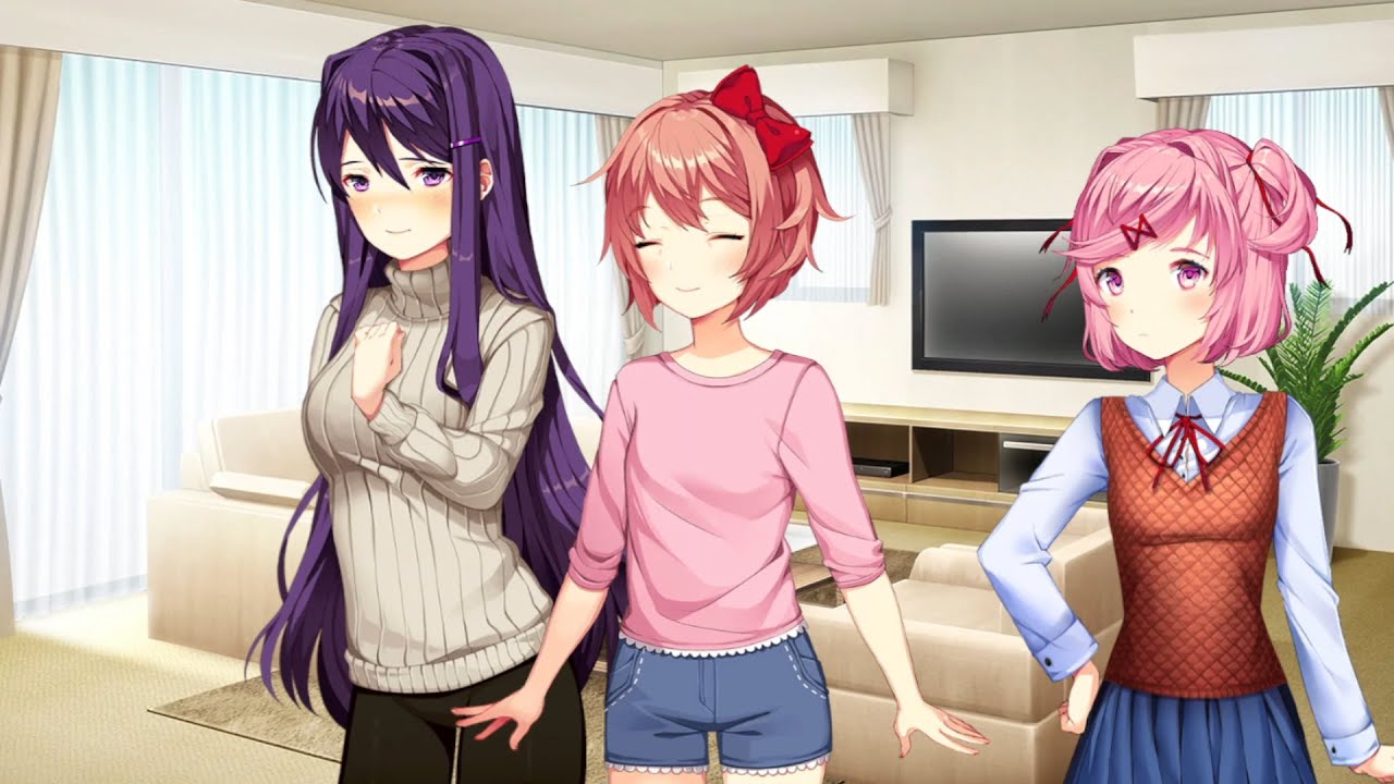 ME LOGRO DESPEJAR CUANDO SAYORI Y YURI VIENEN A CASA A ESTUDIAR - DOKI ...