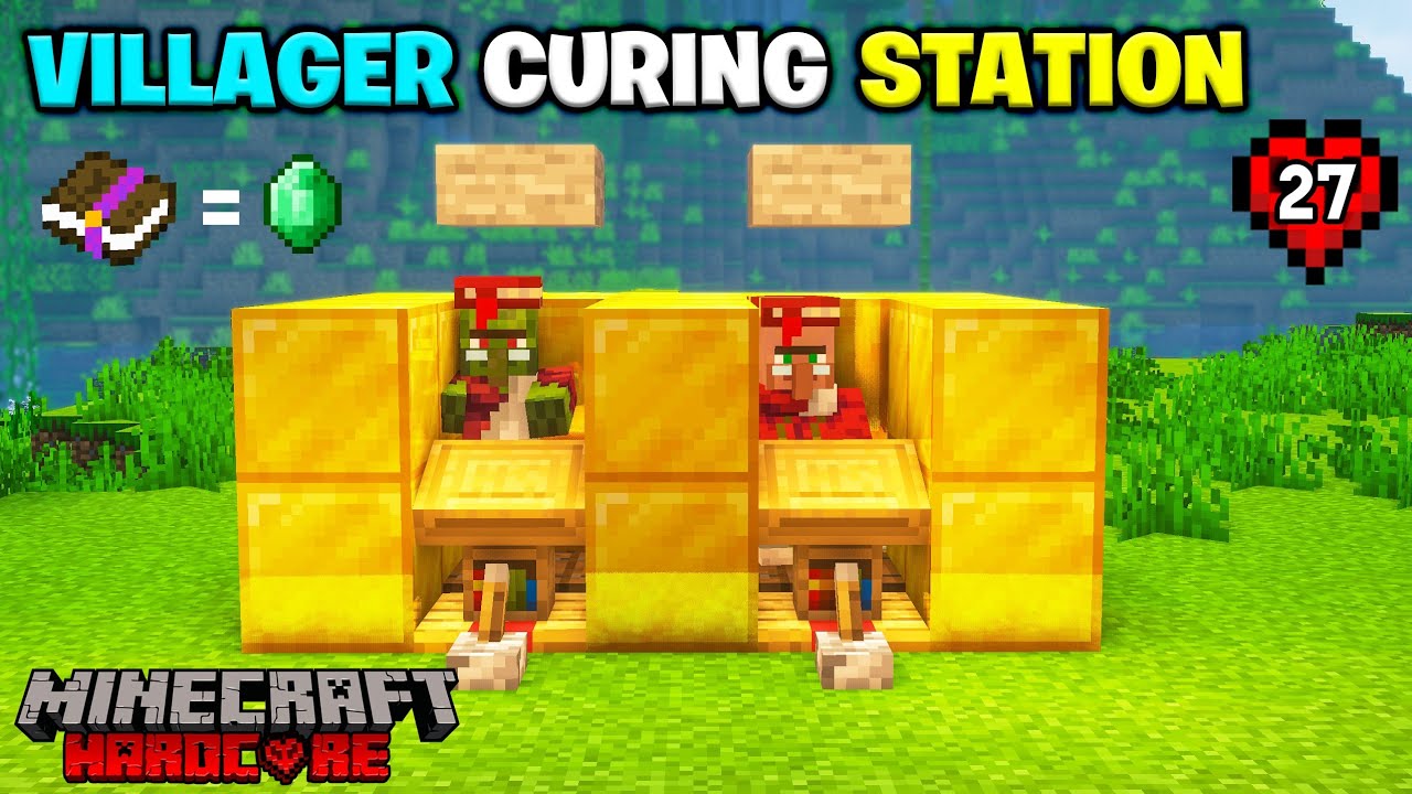 Villager Curing Station | Minecraft Hardcore (#27) | In Telugu | THE ...