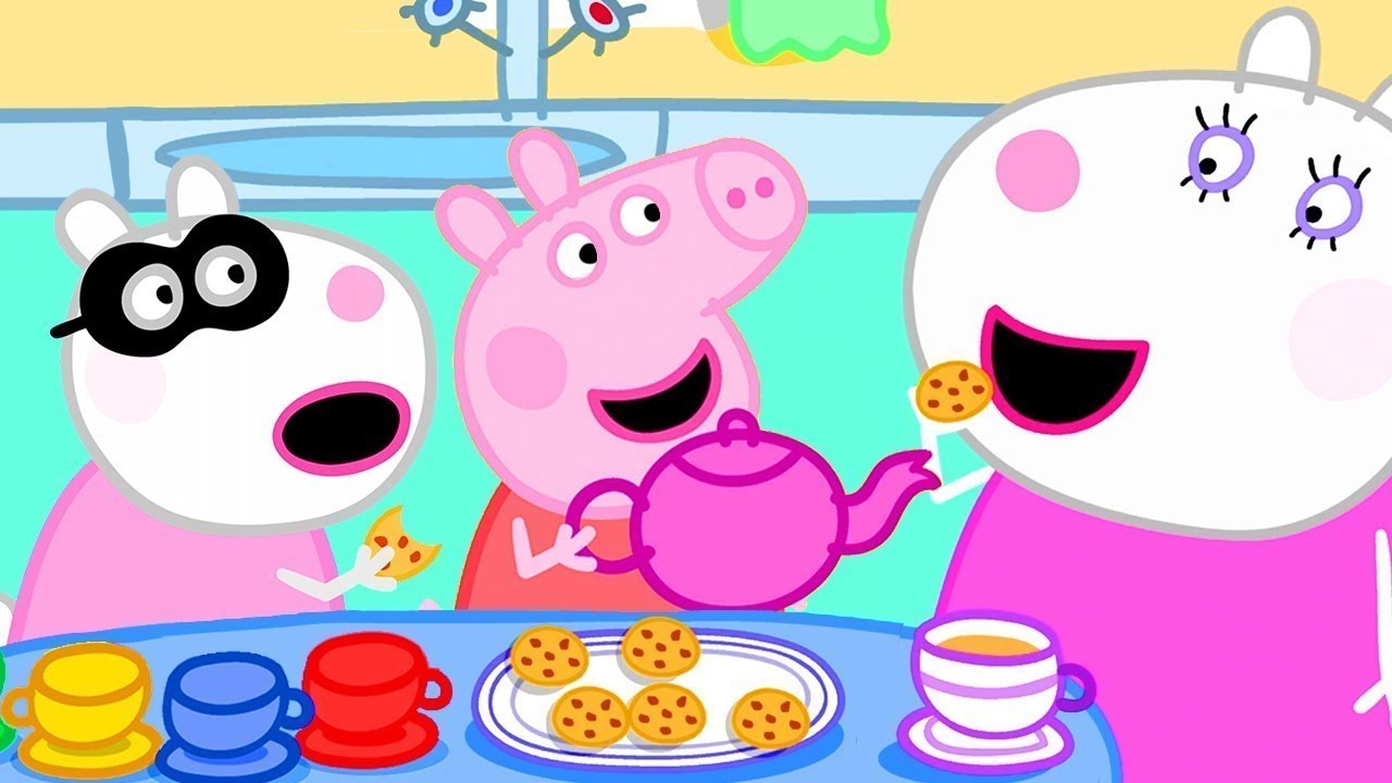 Peppa Pig English Episodes | Suzy Sheep's Leaving Party with Peppa Pig ...