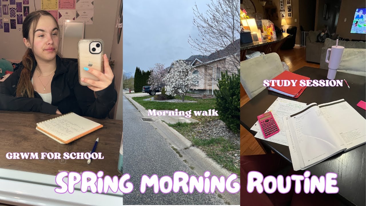 My Spring Morning Routine (realistic & Productive) - YouTube